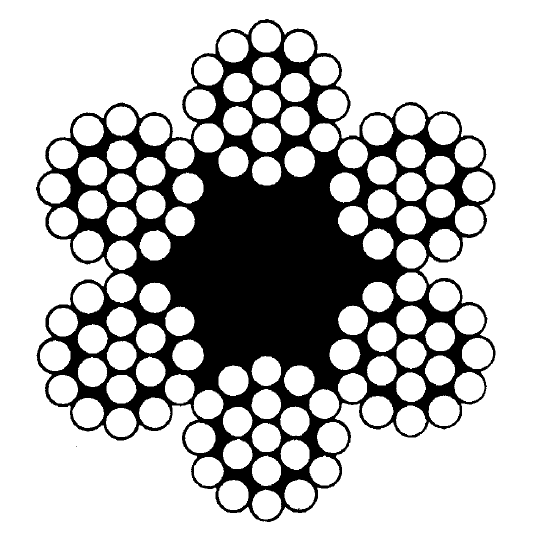 Lina stalowa 6x19 FC - CEcho